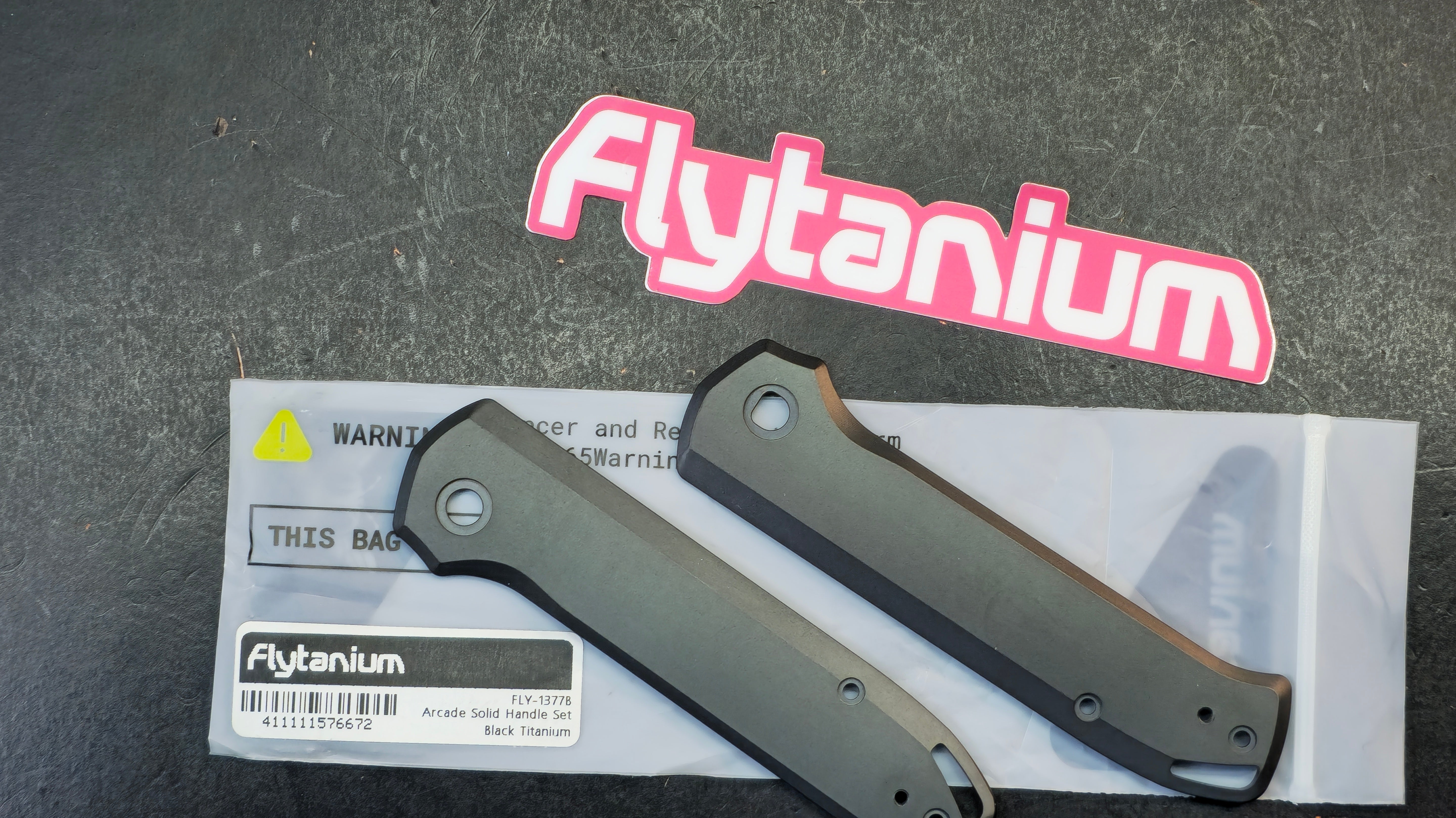 Flytanium Arcade SCALES - NO INLAY Titanium Black / Gray Stonewashed – TEK